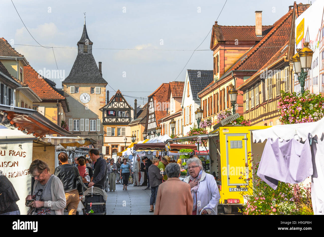 Rosheim, picturesque village, at the scenic route of Vine Alsatian ...