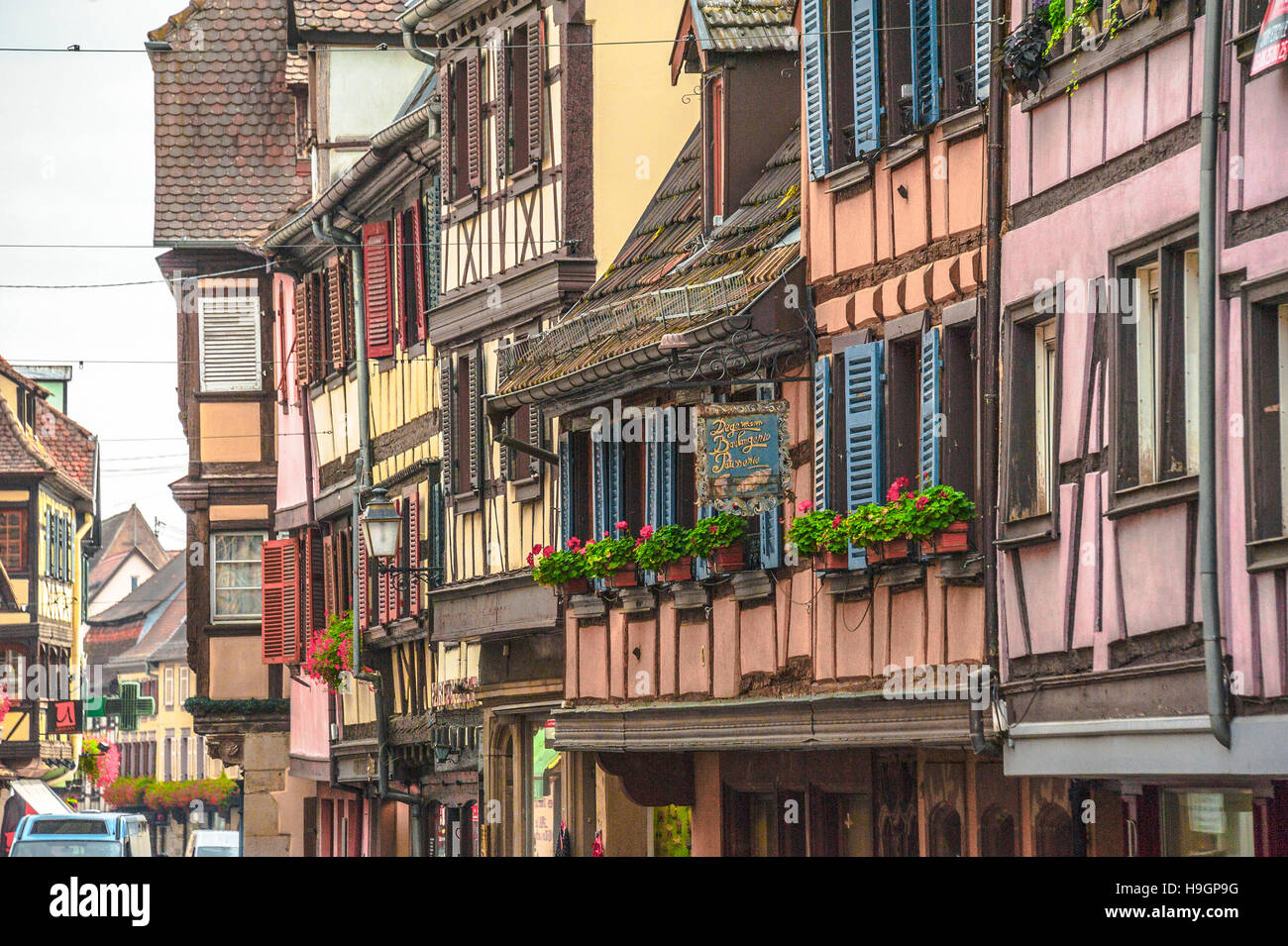Obernai, picturesque town, scenic route of Vine Alsatian Lower Rhine ...