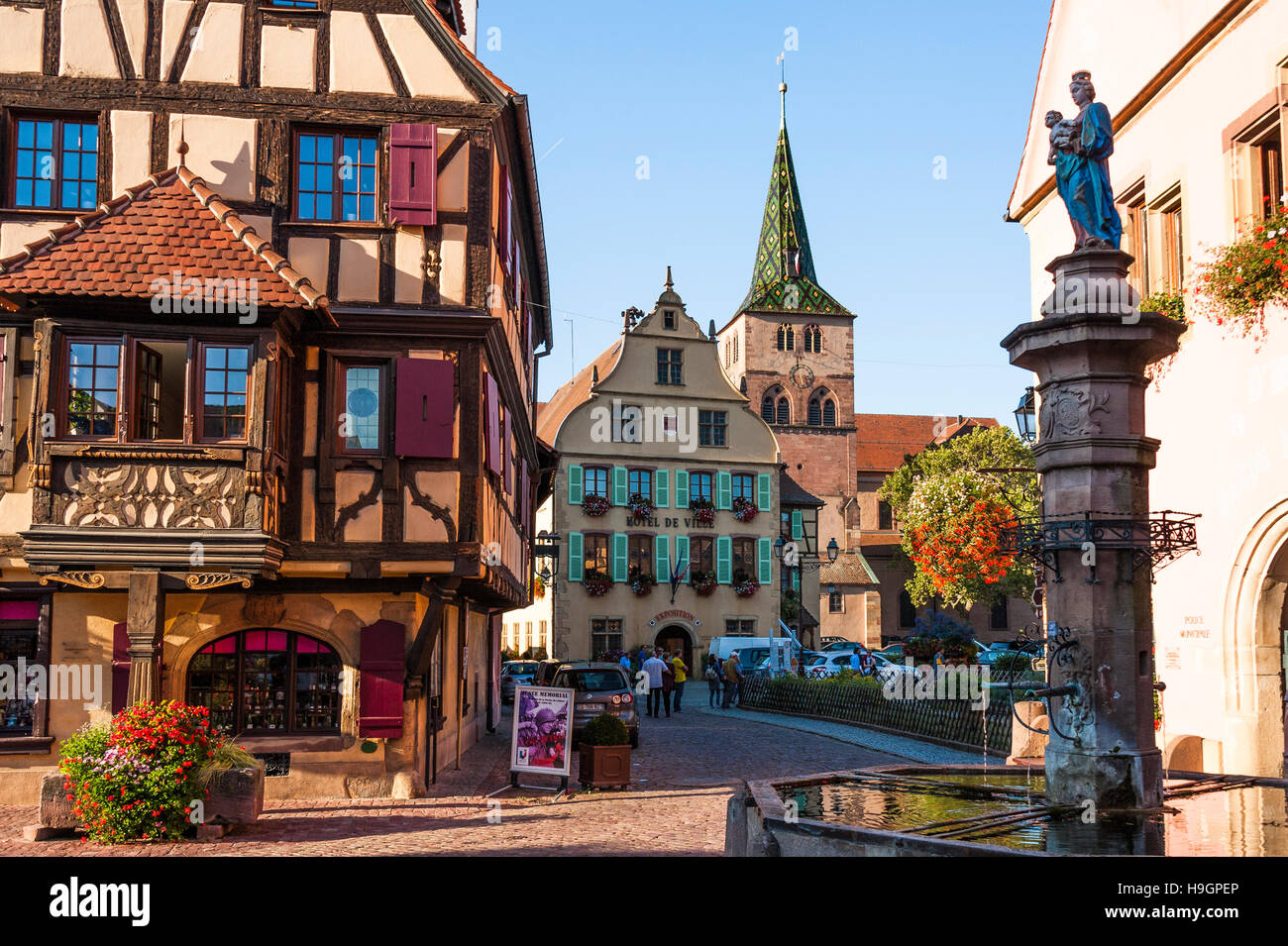Turckheim, at the scenic route of Vine Alsatian, picturesque village ...