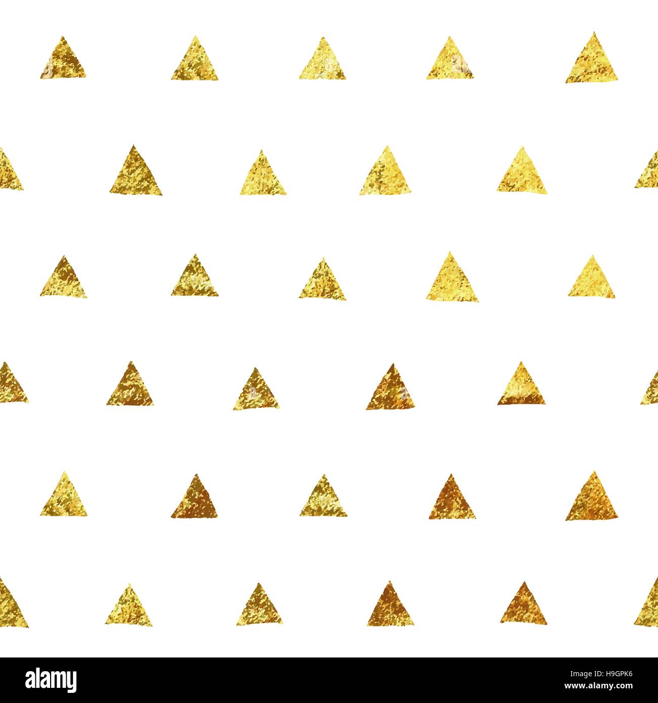 Vector gold glitter seamless pattern. Hand drawn gold glitter vector ...