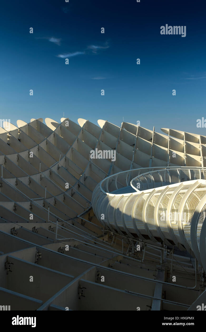 metropol parasol curves through the skyline seville spain Stock Photo ...