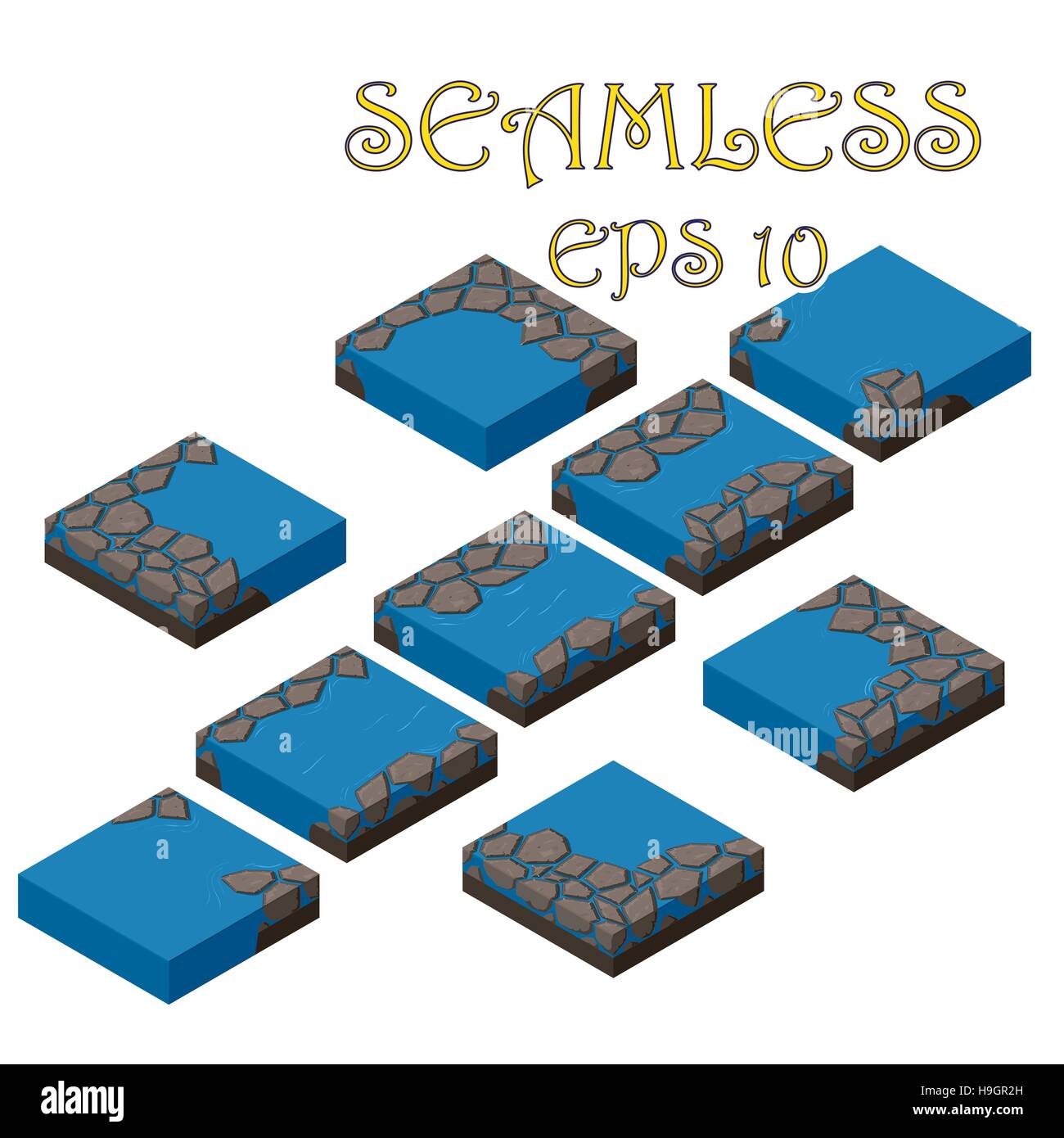 Game level map green Stock Vector Images - Alamy