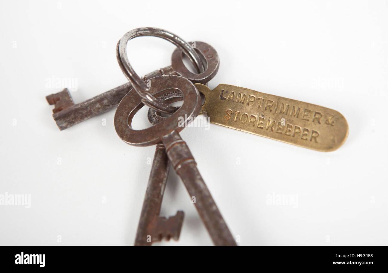 An extremely rare set of three keys that belonged to the Titanic's lamp ...