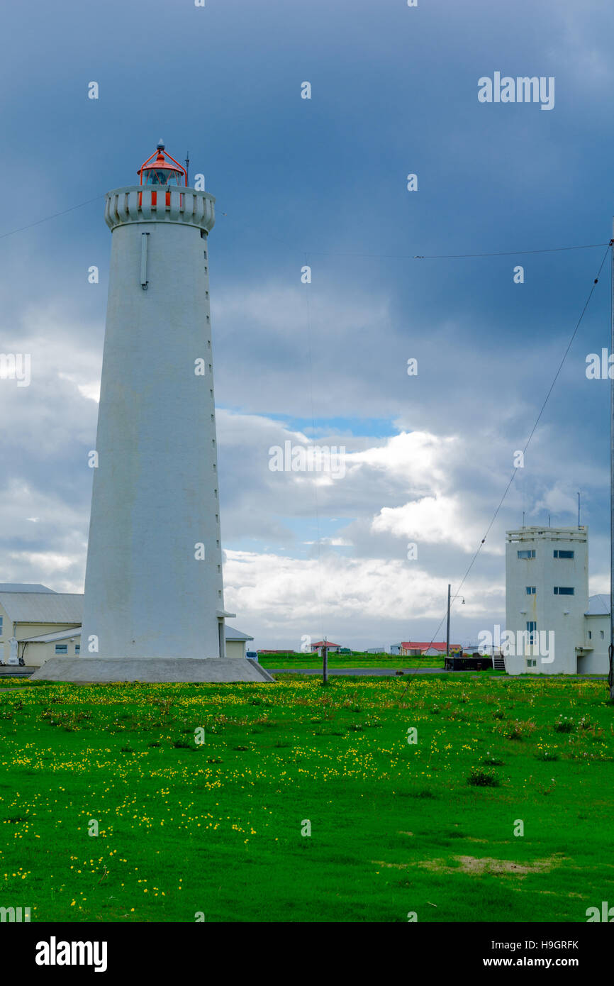 The new lighthouse (built 1944) in Gardur, the Southern Peninsula ...