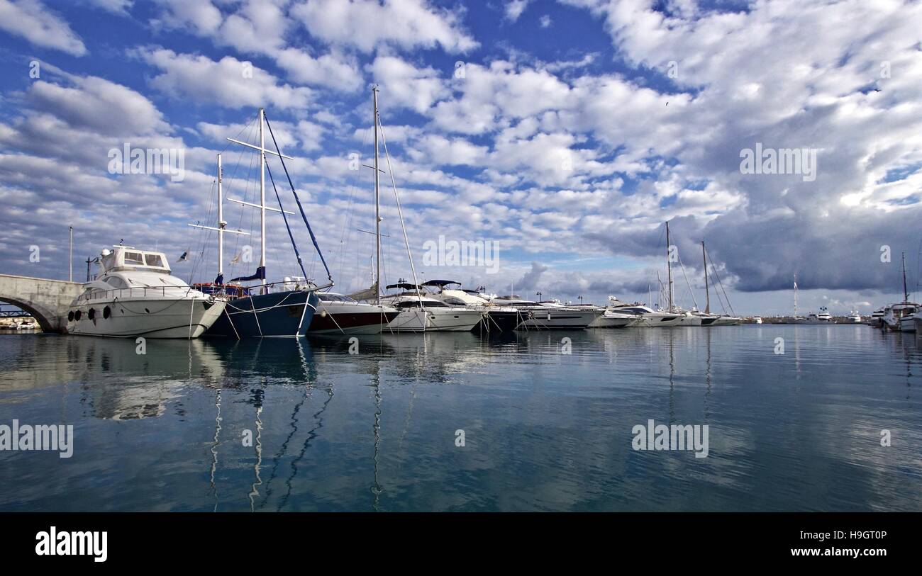 Limassol Marina Cyprus With Luxury Yachts Stock Photo - Alamy