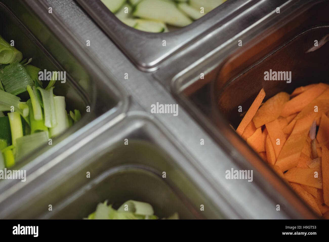 Chopped vegetables in kitchen Stock Photo - Alamy