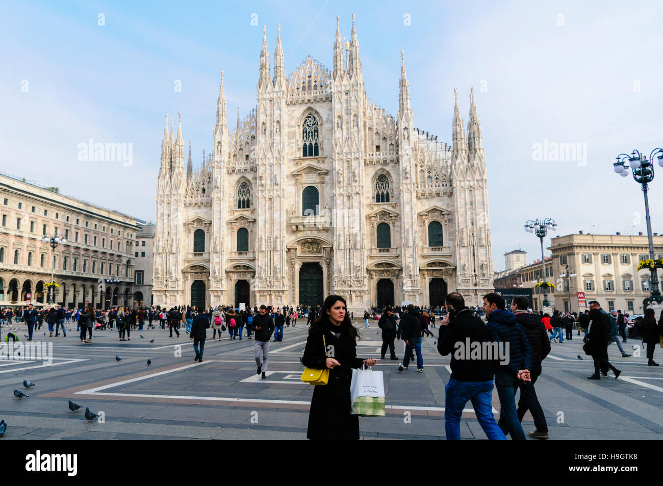 Front of the Duomo Milano, Milan Cathedral, Italy Stock Photo - Alamy