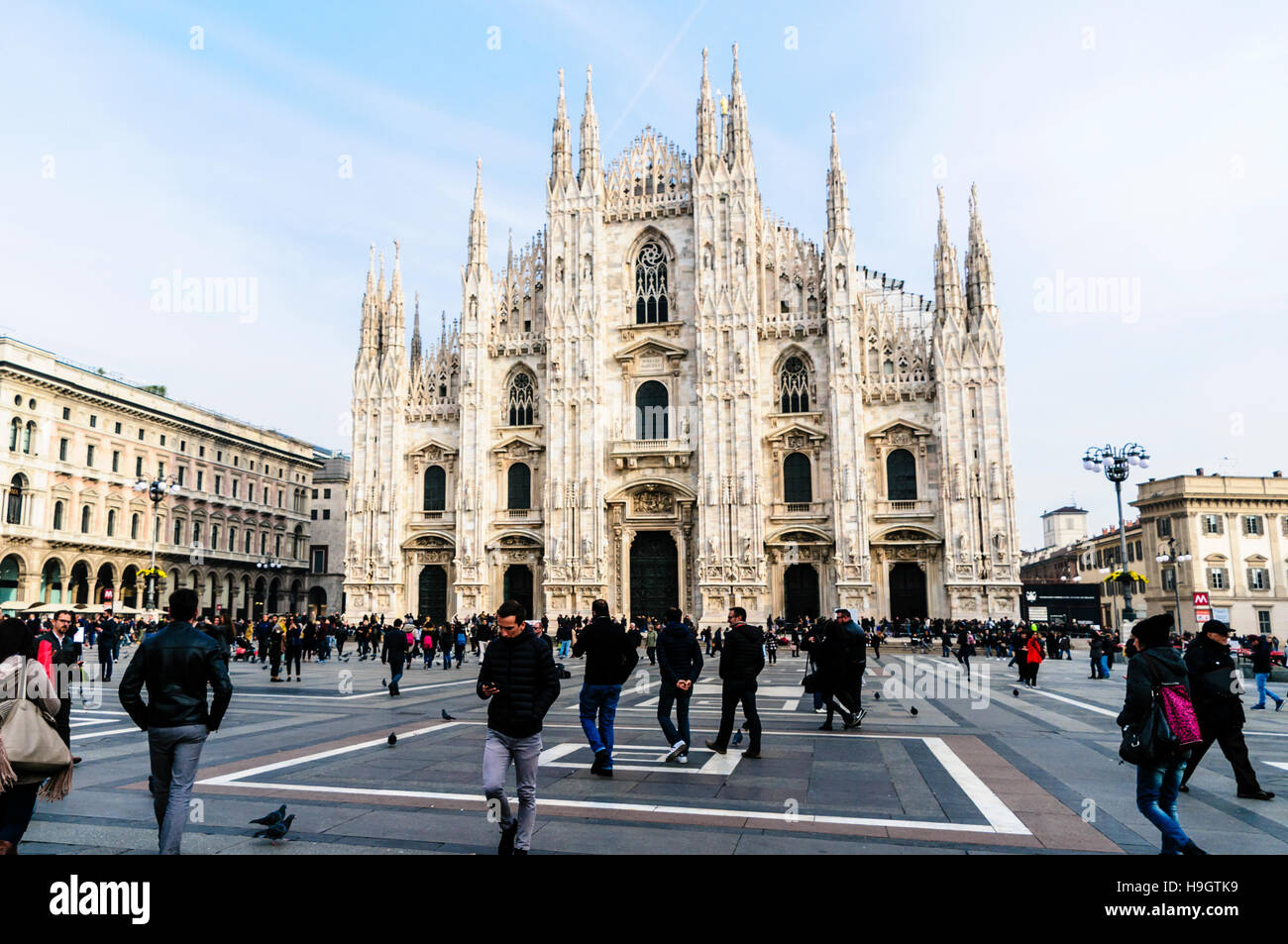Front of the Duomo Milano, Milan Cathedral, Italy Stock Photo - Alamy
