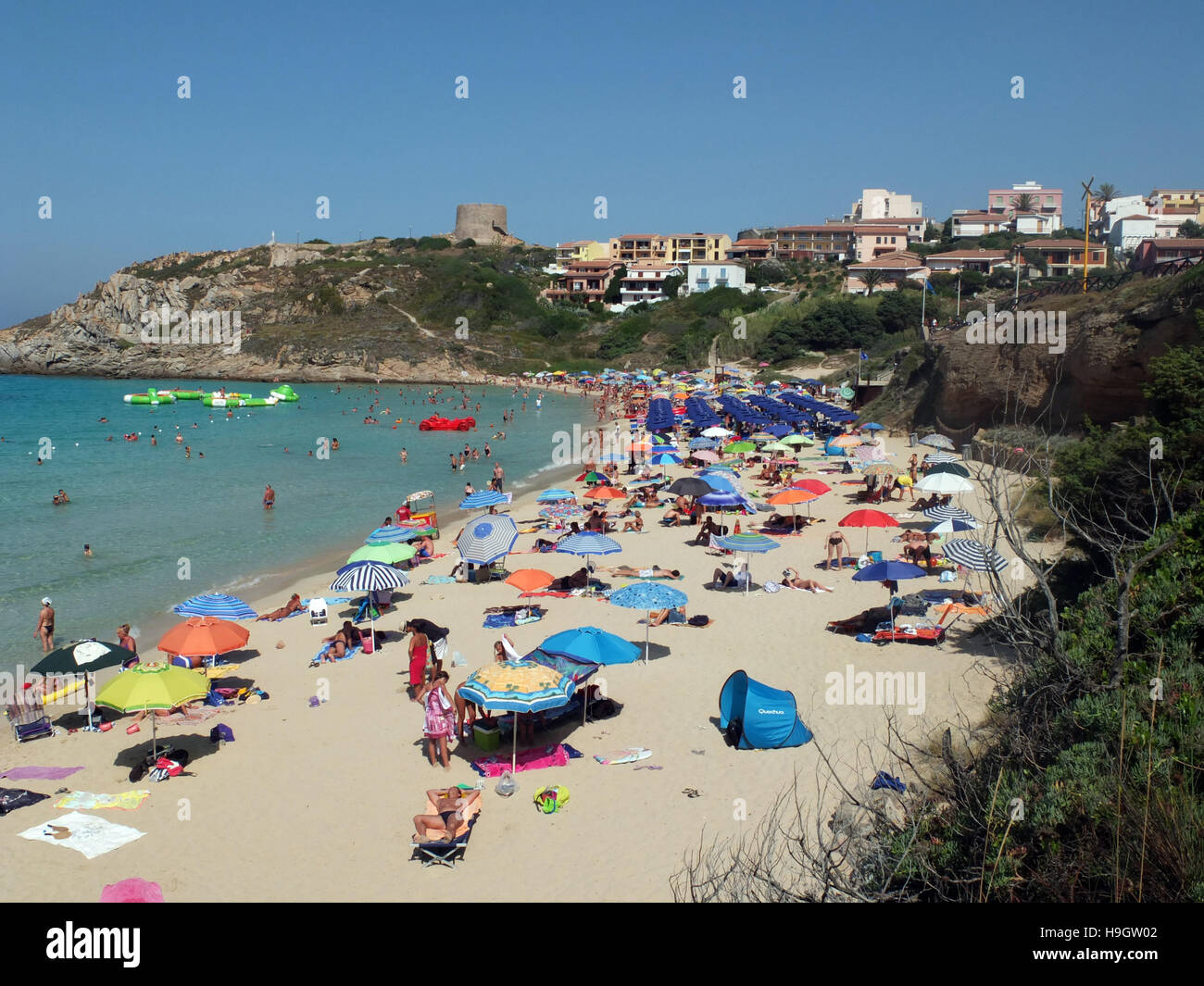 Santa Teresa Gallura, Sardinia. Rena Bianca beach Stock Photo - Alamy