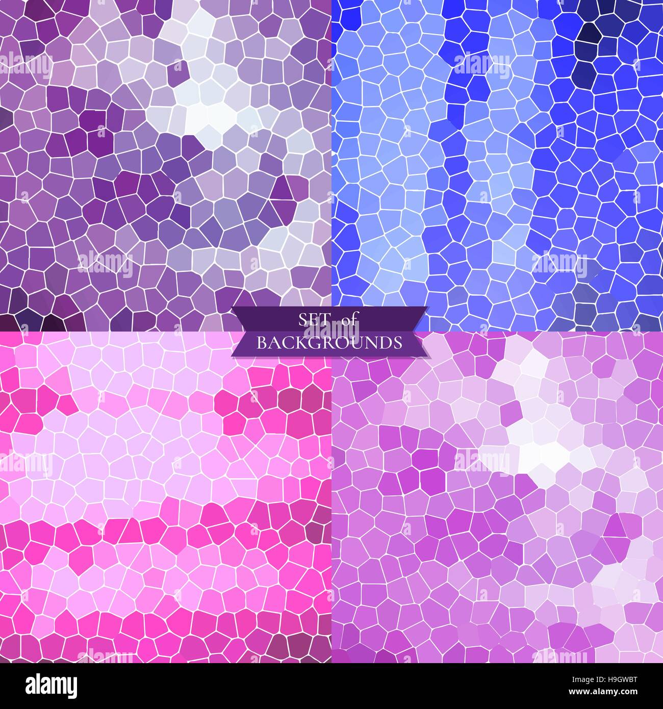 Set of backgrounds geometric textures vector Stock Vector Image & Art ...