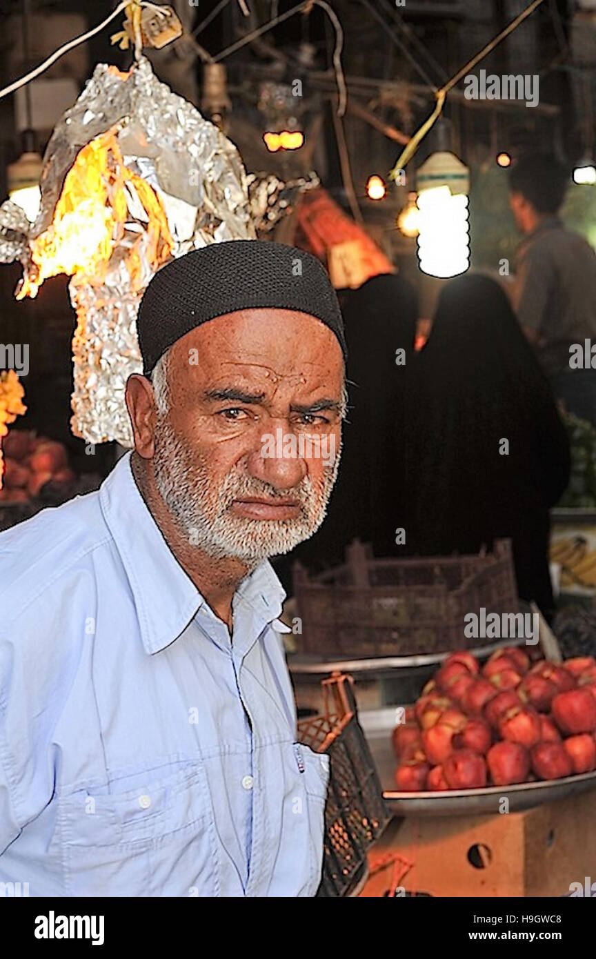 Shop vendor in a souk in Tehran, Iran Stock Photo - Alamy