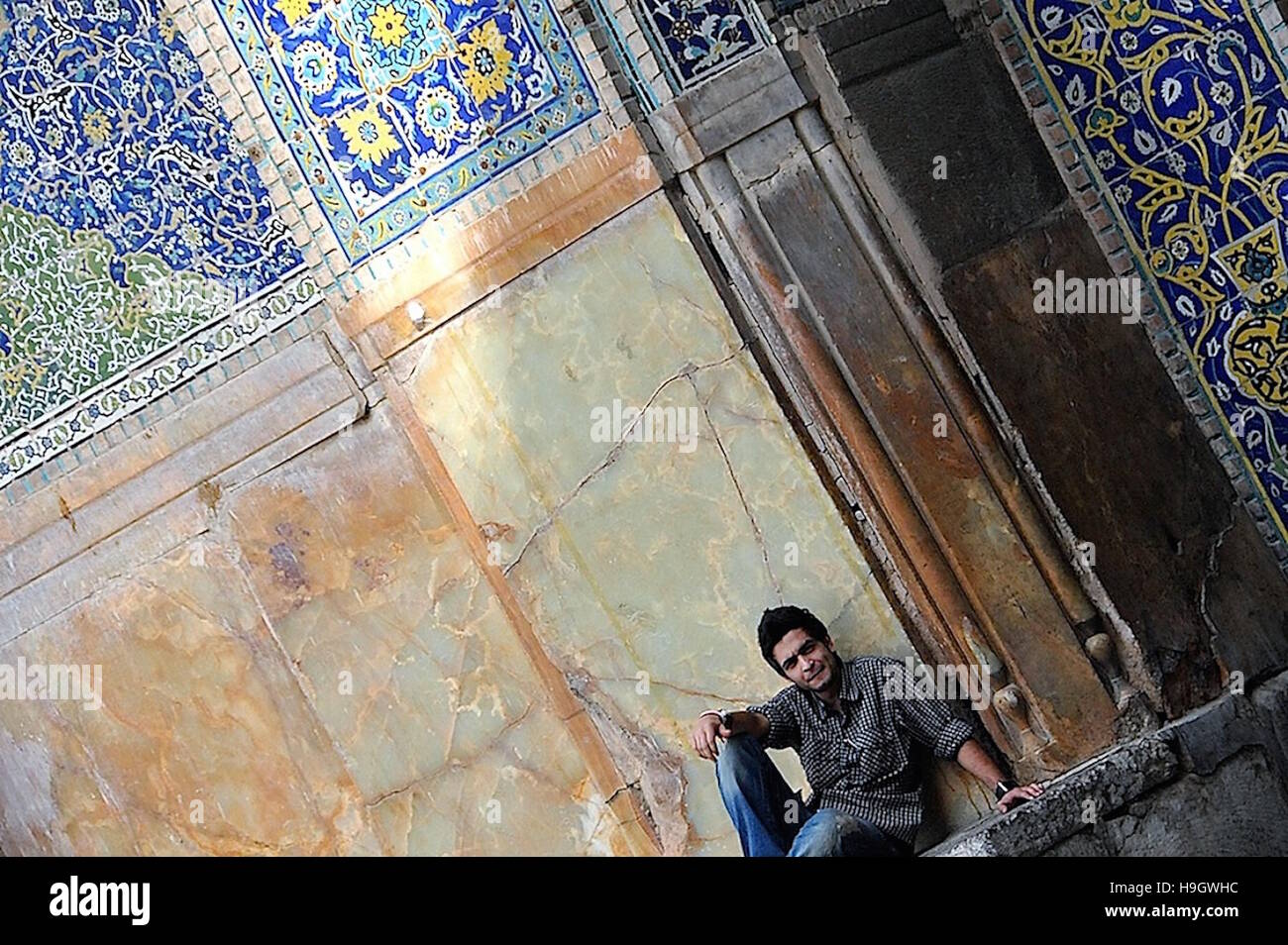 Interior of a mosque in Iran Stock Photo - Alamy