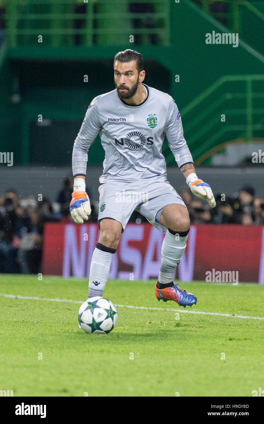 Lisbon, Portugal. 22nd Nov, 2016. Sporting's goalkeeper from Portugal ...