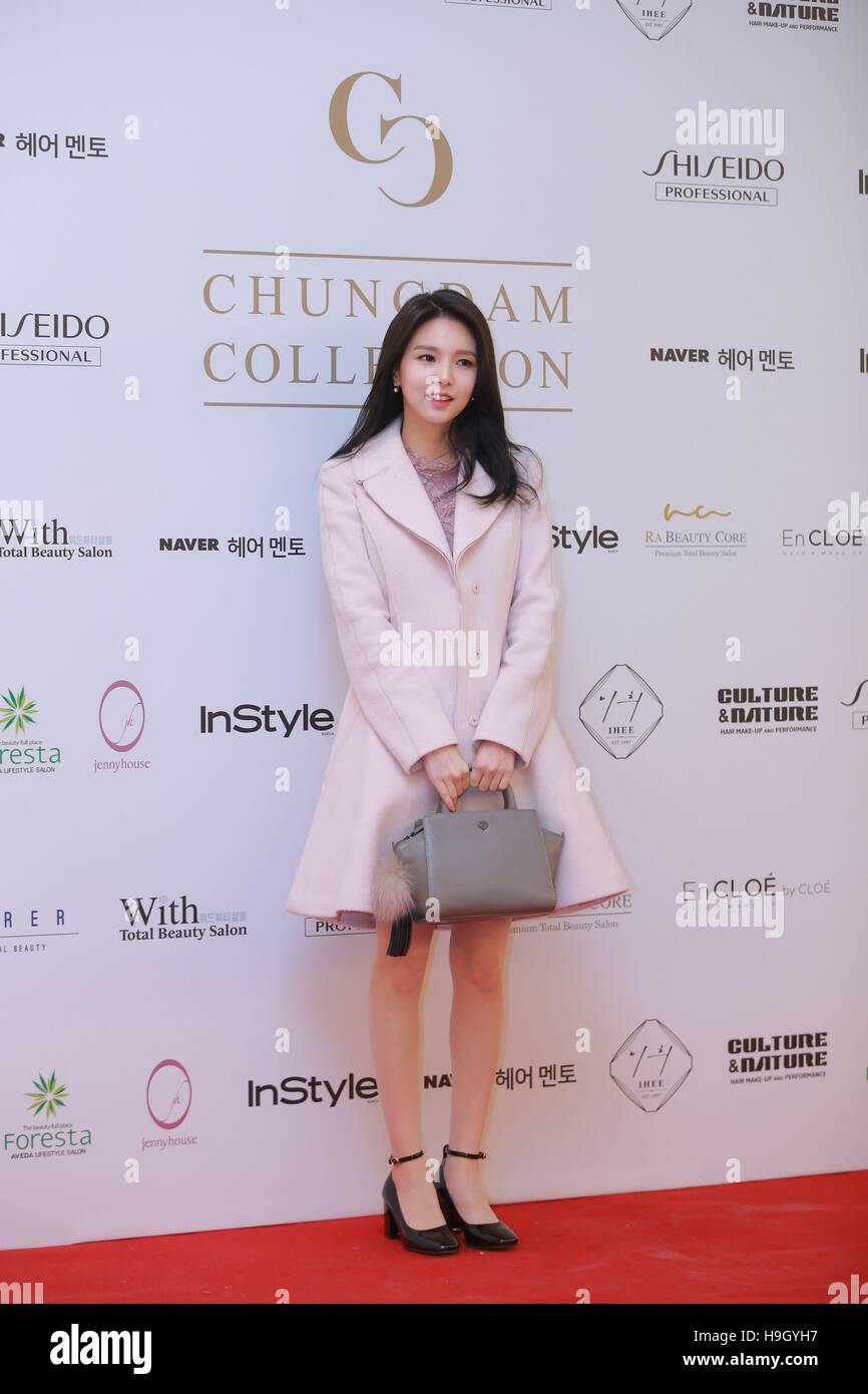 Seoul, Korea. 22nd Nov, 2016. Choi Kang Hee, Ye ryeon Cha, Jeong Somin ...