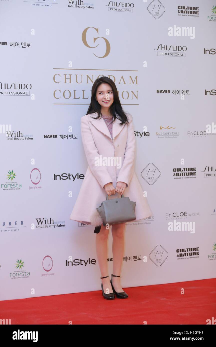 Seoul, Korea. 22nd Nov, 2016. Choi Kang Hee, Ye ryeon Cha, Jeong Somin ...