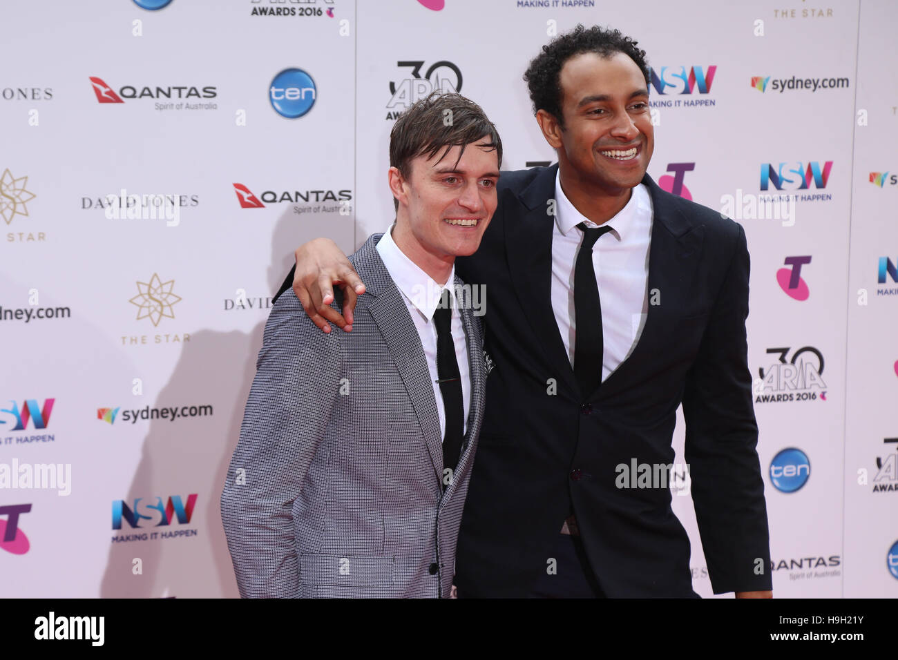 Sydney, Australia. 23 November 2016. Triple J breakfast show hosts Matt ...
