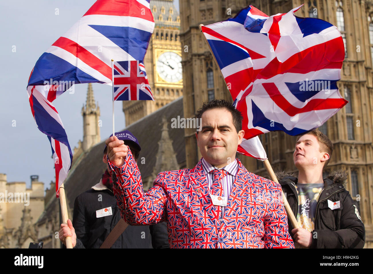 Pro brexit protest 2016 parliament hi-res stock photography and images ...