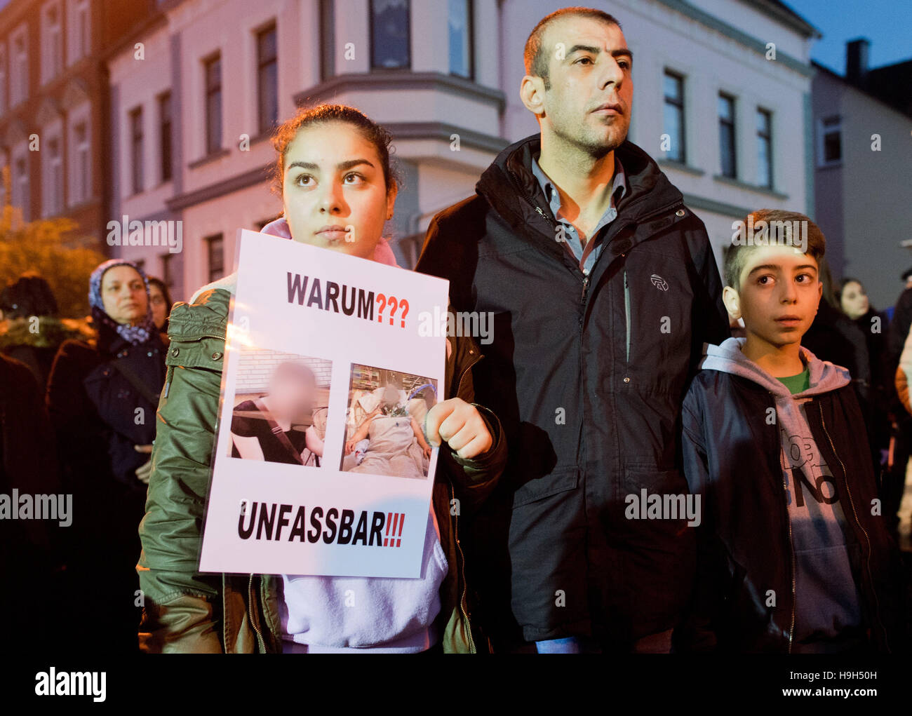 Hameln, Germany. 23rd Nov, 2016. The brother of the victim and his ...