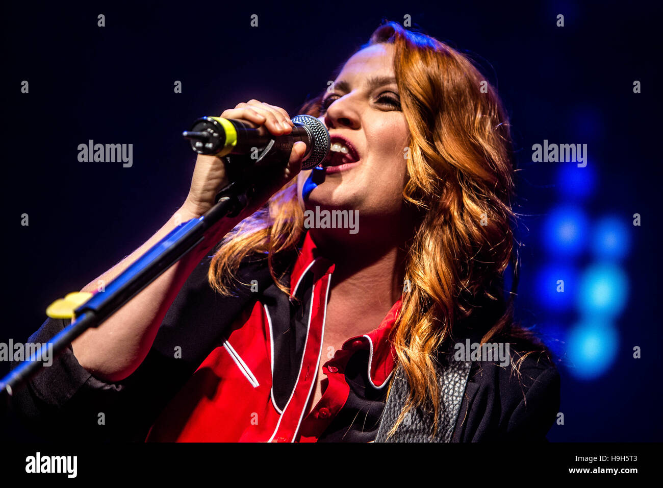 Milan, Italy. 23rd Nov, 2016. Italian singer Noemi performs live at ...
