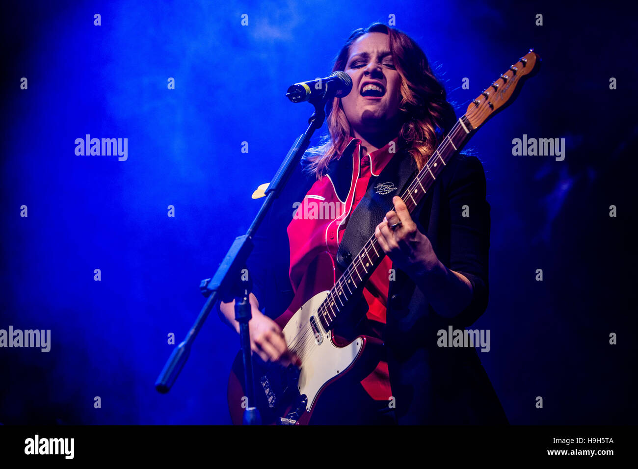 Milan, Italy. 23rd Nov, 2016. Italian singer Noemi performs live at ...