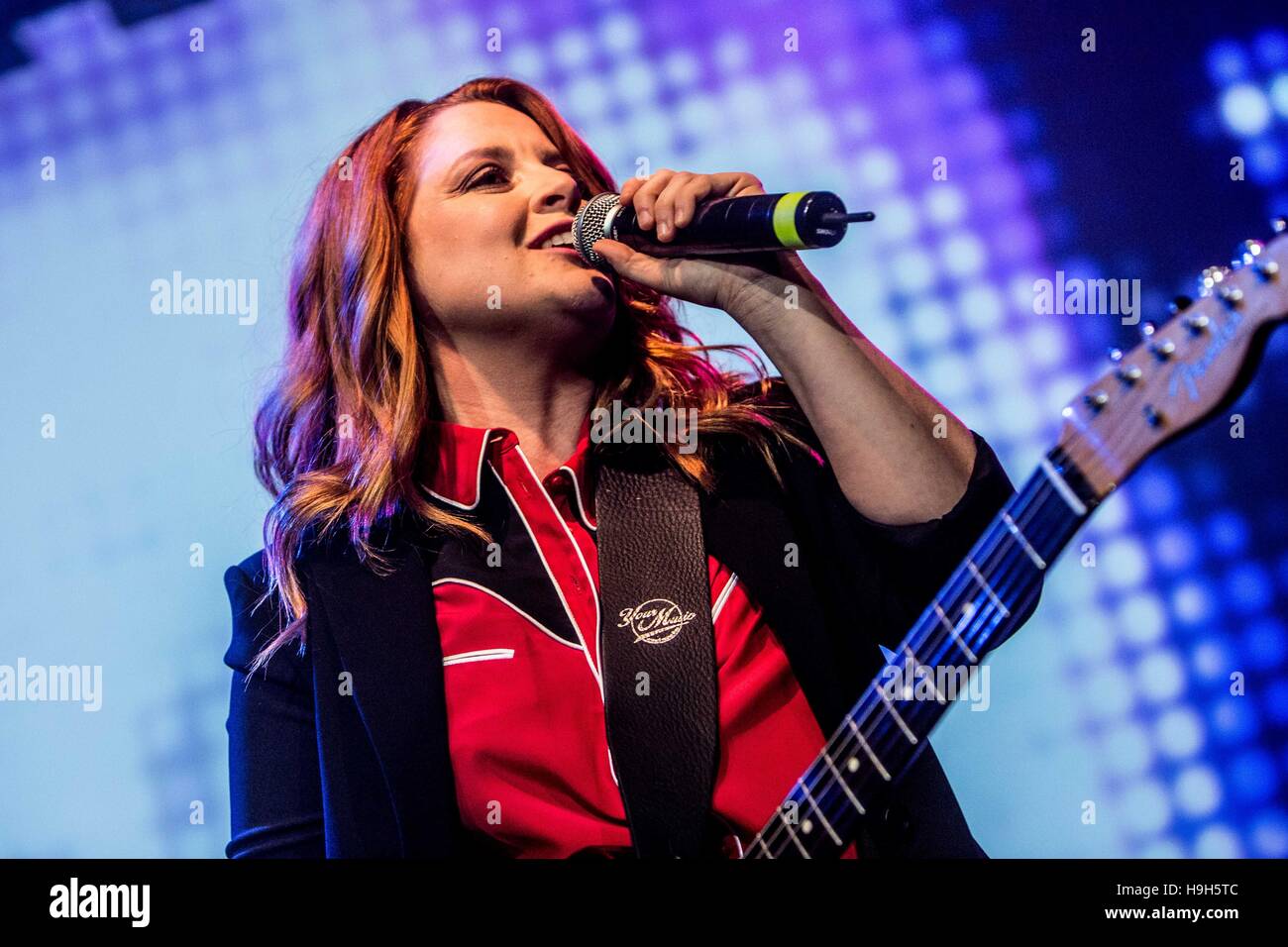 Milan, Italy. 23rd Nov, 2016. Italian singer Noemi performs live at ...