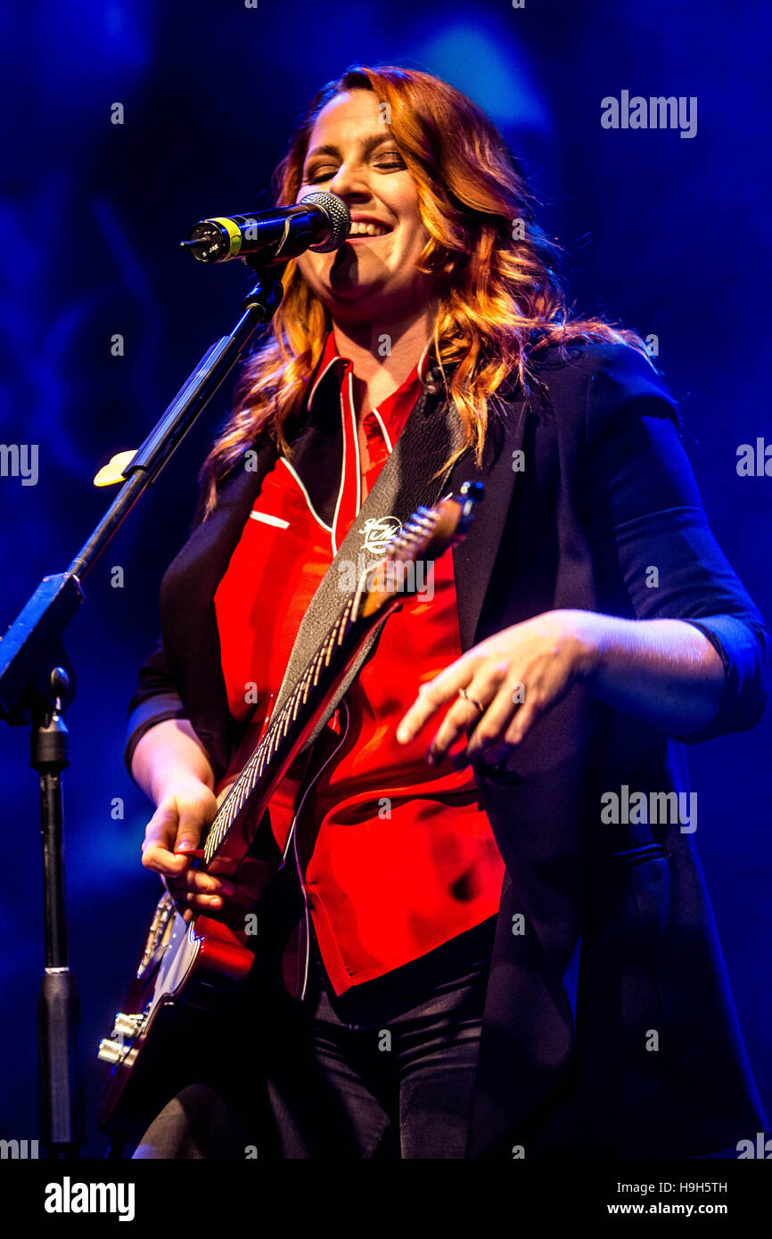 Milan, Italy. 23rd Nov, 2016. Italian singer Noemi performs live at ...