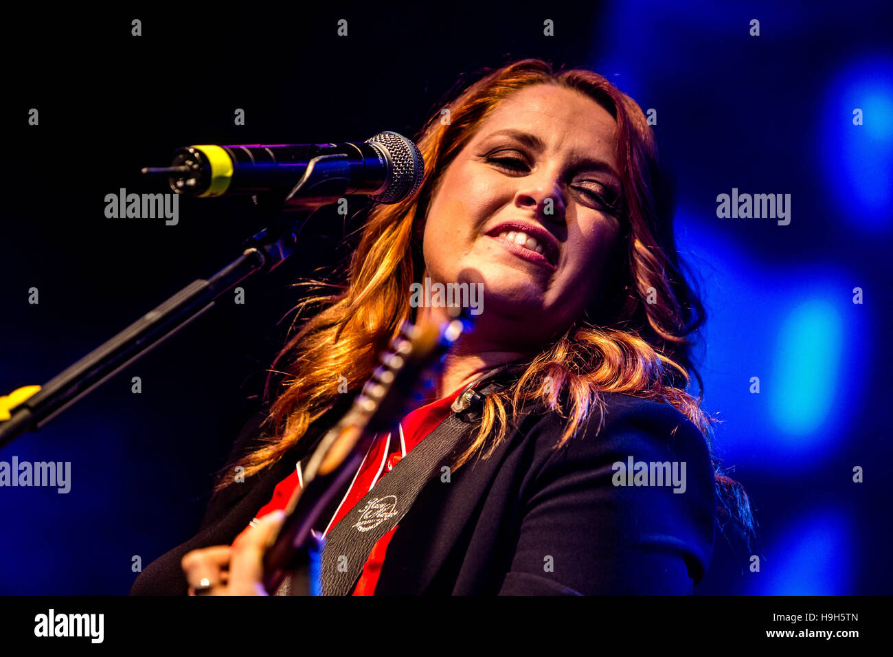 Milan, Italy. 23rd Nov, 2016. Italian singer Noemi performs live at ...