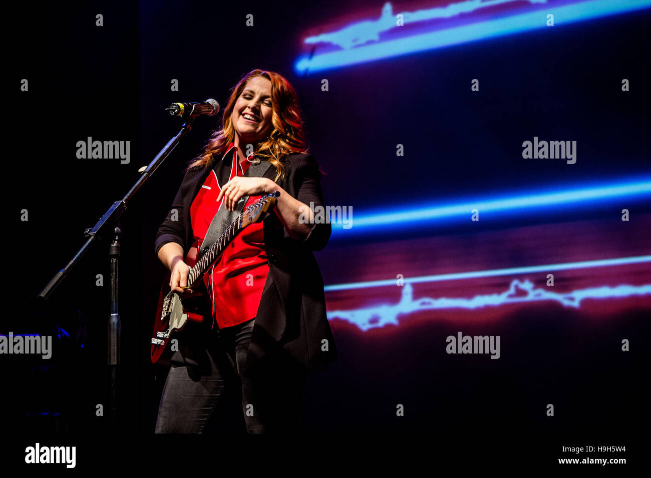 Milan, Italy. 23rd Nov, 2016. Italian singer Noemi performs live at ...