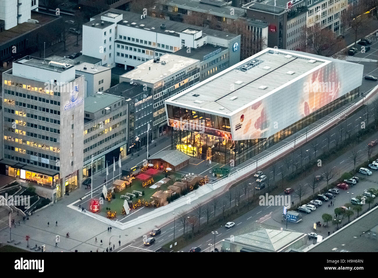 Dortmund, Germany. 23rd Nov, 2016. Aerial view, DFB Football Museum ...