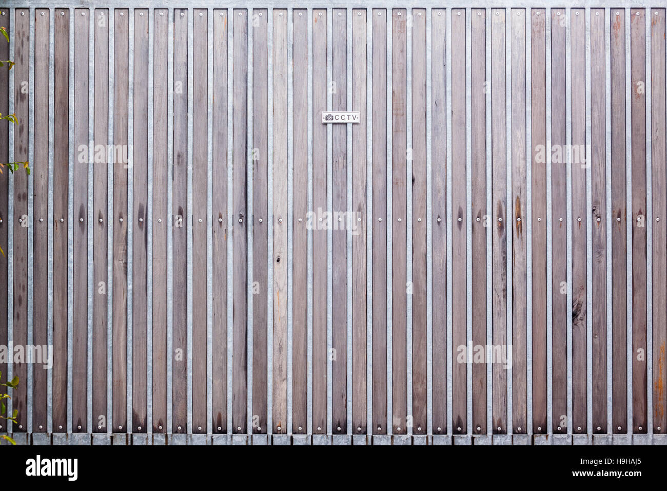 Gate wood metal construction closeup vertical texture decor background ...