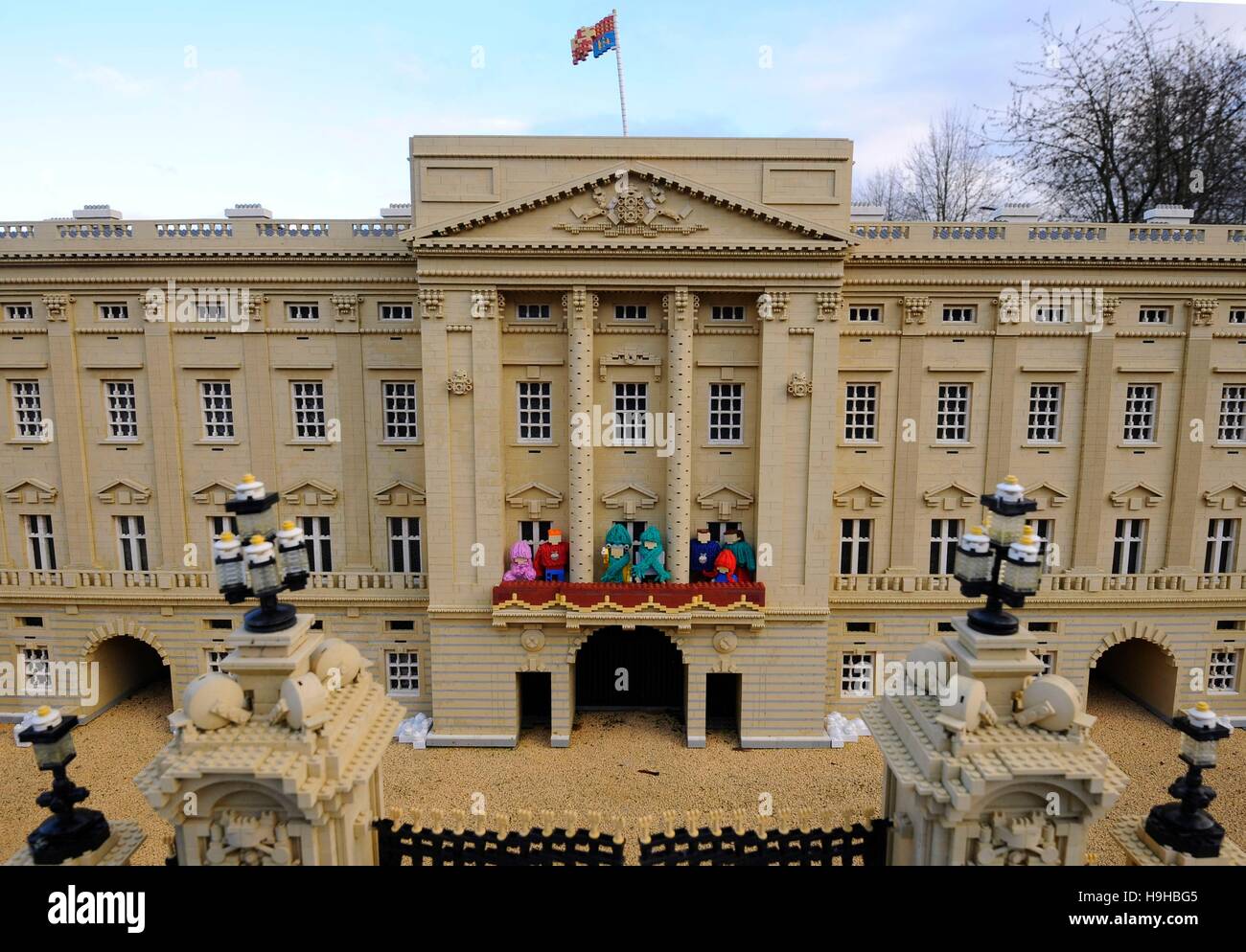 Lego figures of the Royal family (left to right) Princess Charlotte ...