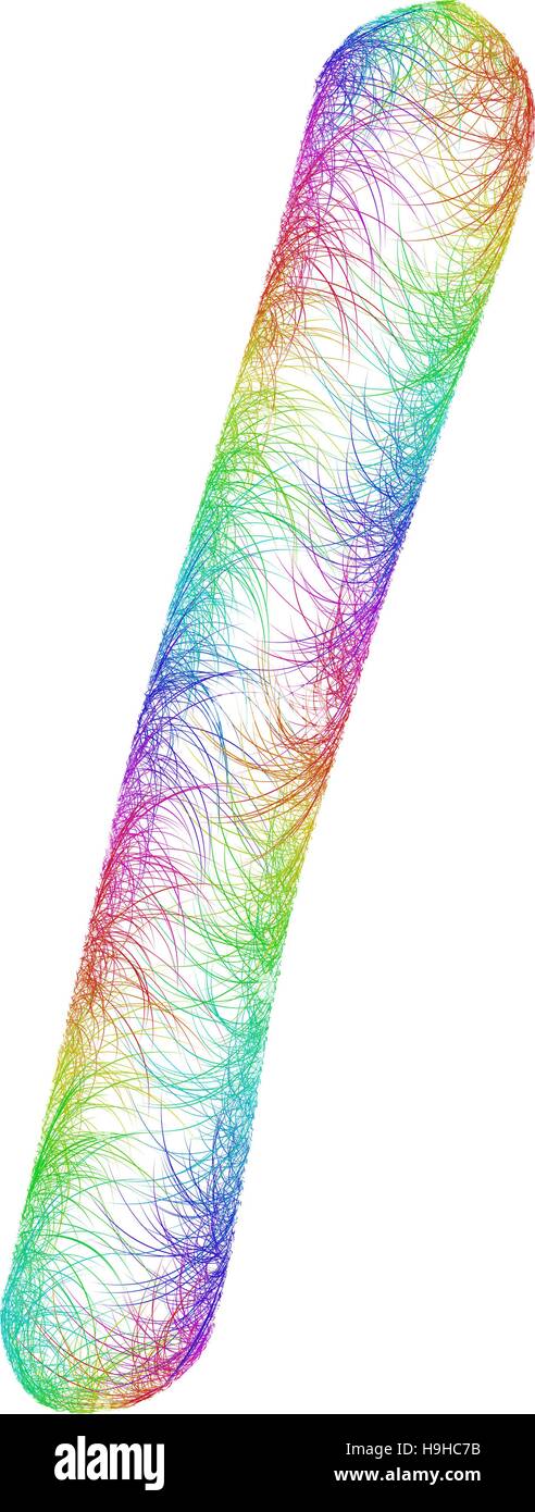 Rainbow sketch font design - letter I Stock Vector Image & Art - Alamy