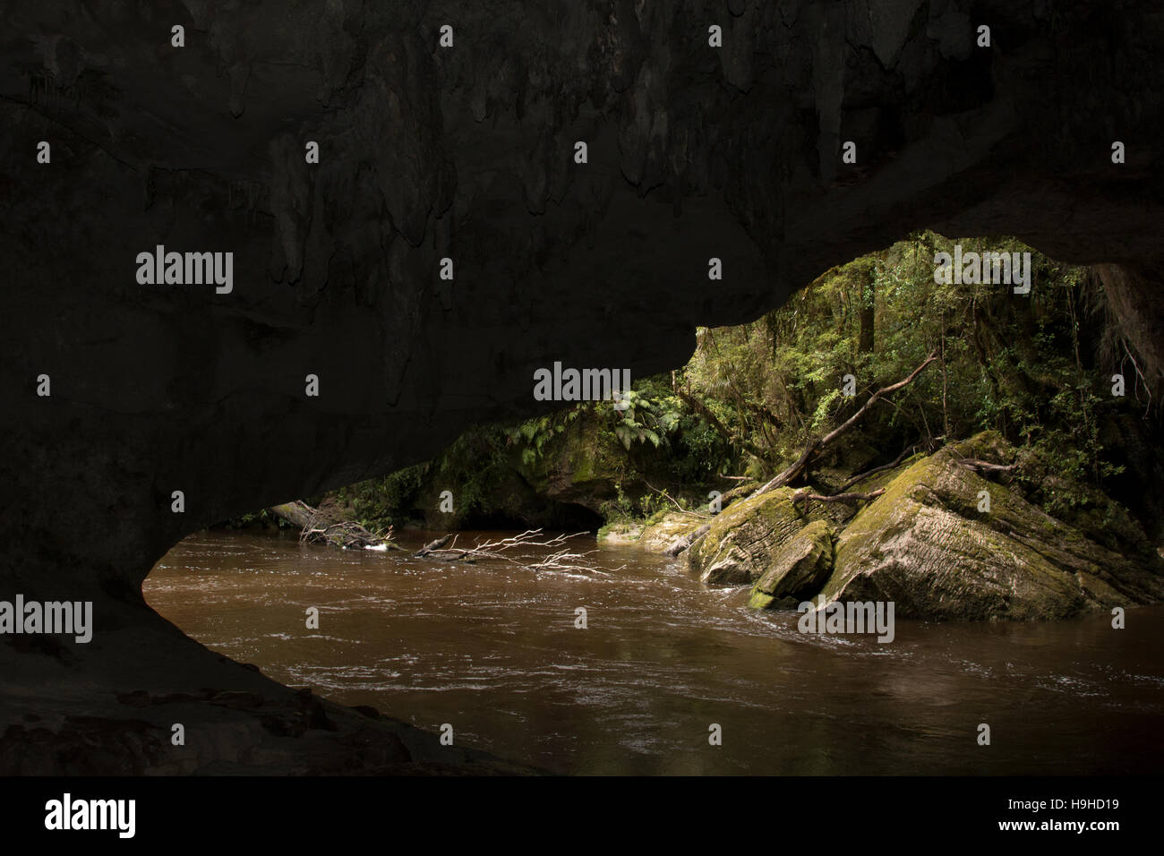 Tannin-colored waters carved the Moria Gate Arch named after Tolkien's ...