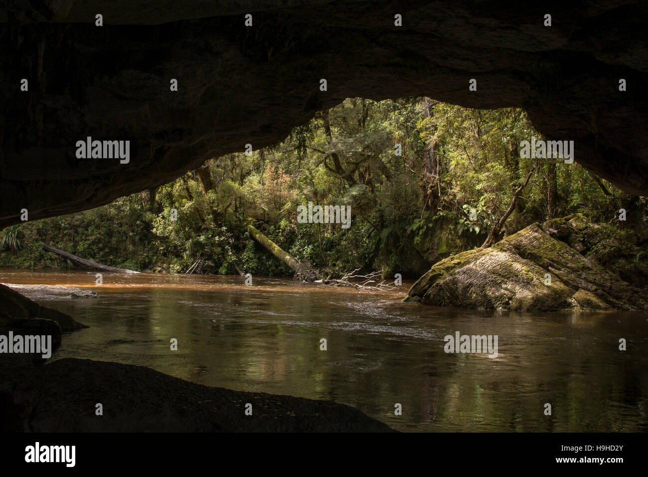 Tannin-colored waters carved the Moria Gate Arch named after Tolkien's ...