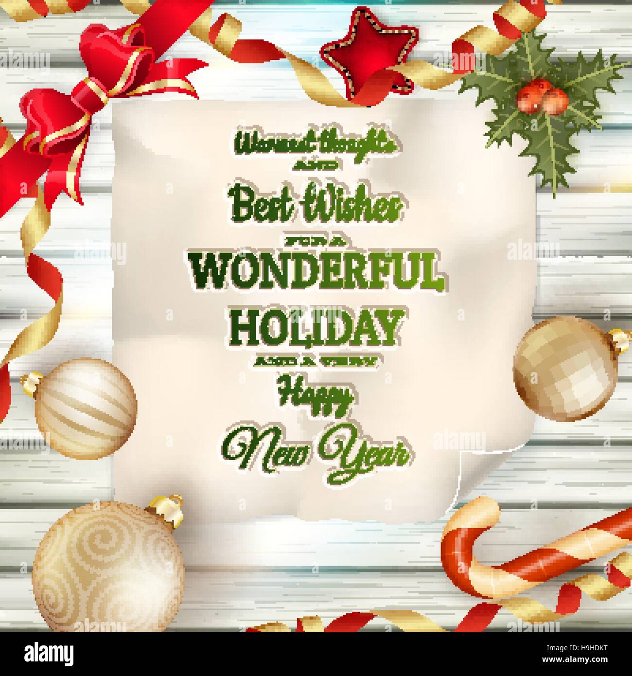 Holidays greeting card design Stock Vector Images - Alamy