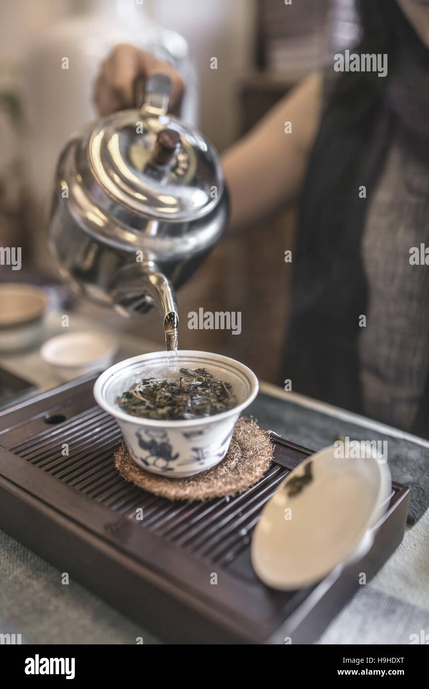 Traditional chinese tea ceremony Stock Photo - Alamy