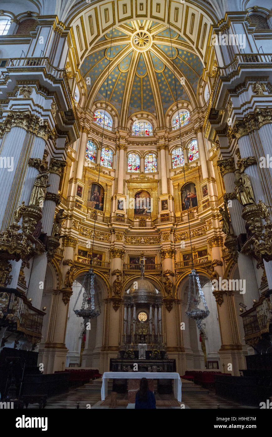 Main altar cathedral granada andalusia hi-res stock photography and ...