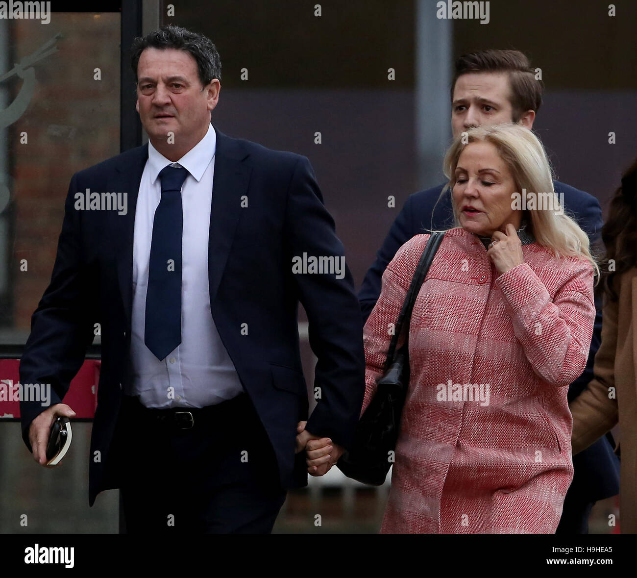 Paul Price, the stepfather of model Katie Price, is accompanied by her ...