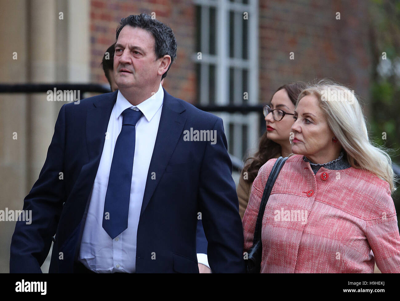 Paul Price, the stepfather of model Katie Price, is accompanied by her ...