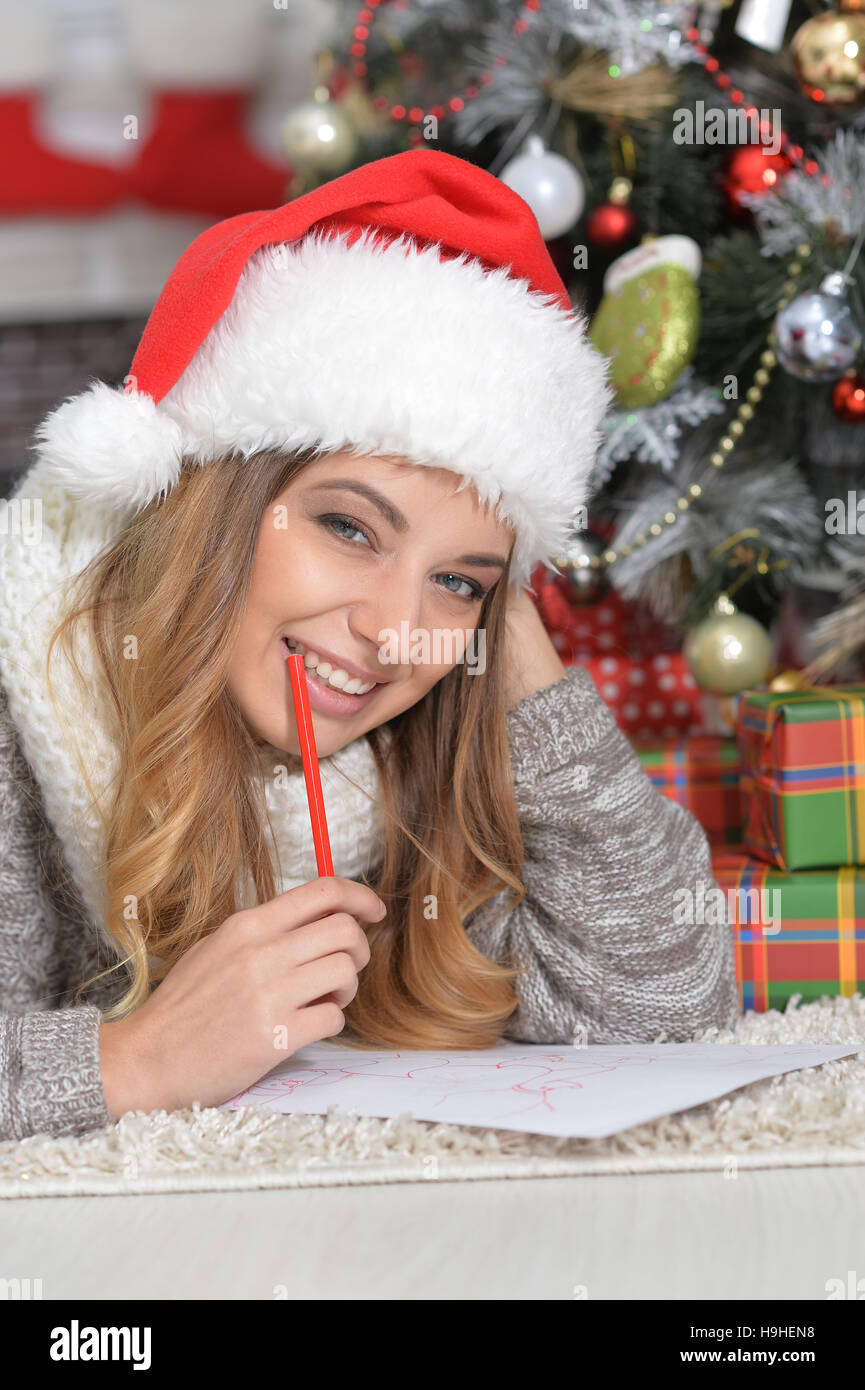 Woman writing letter hi-res stock photography and images - Alamy