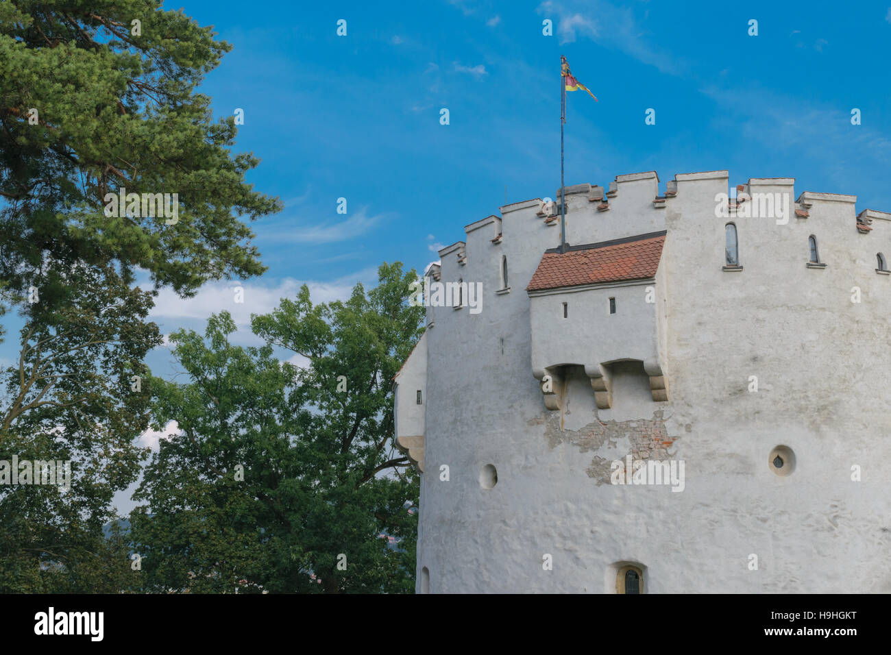 Brasov white tower hi-res stock photography and images - Alamy