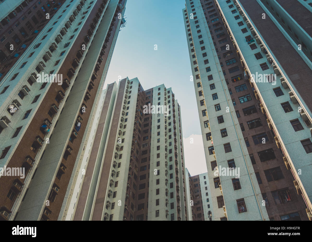 Skyscraper Buildings and Sky View in Big City Stock Photo - Alamy