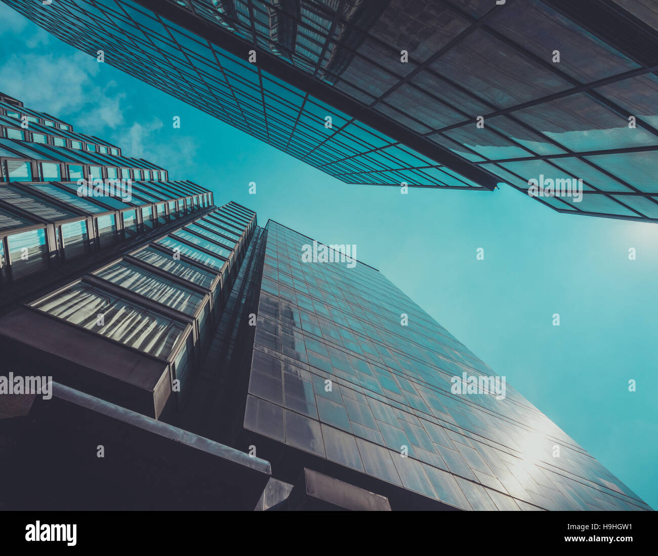 Skyscraper Buildings and Sky View in Big City Stock Photo - Alamy