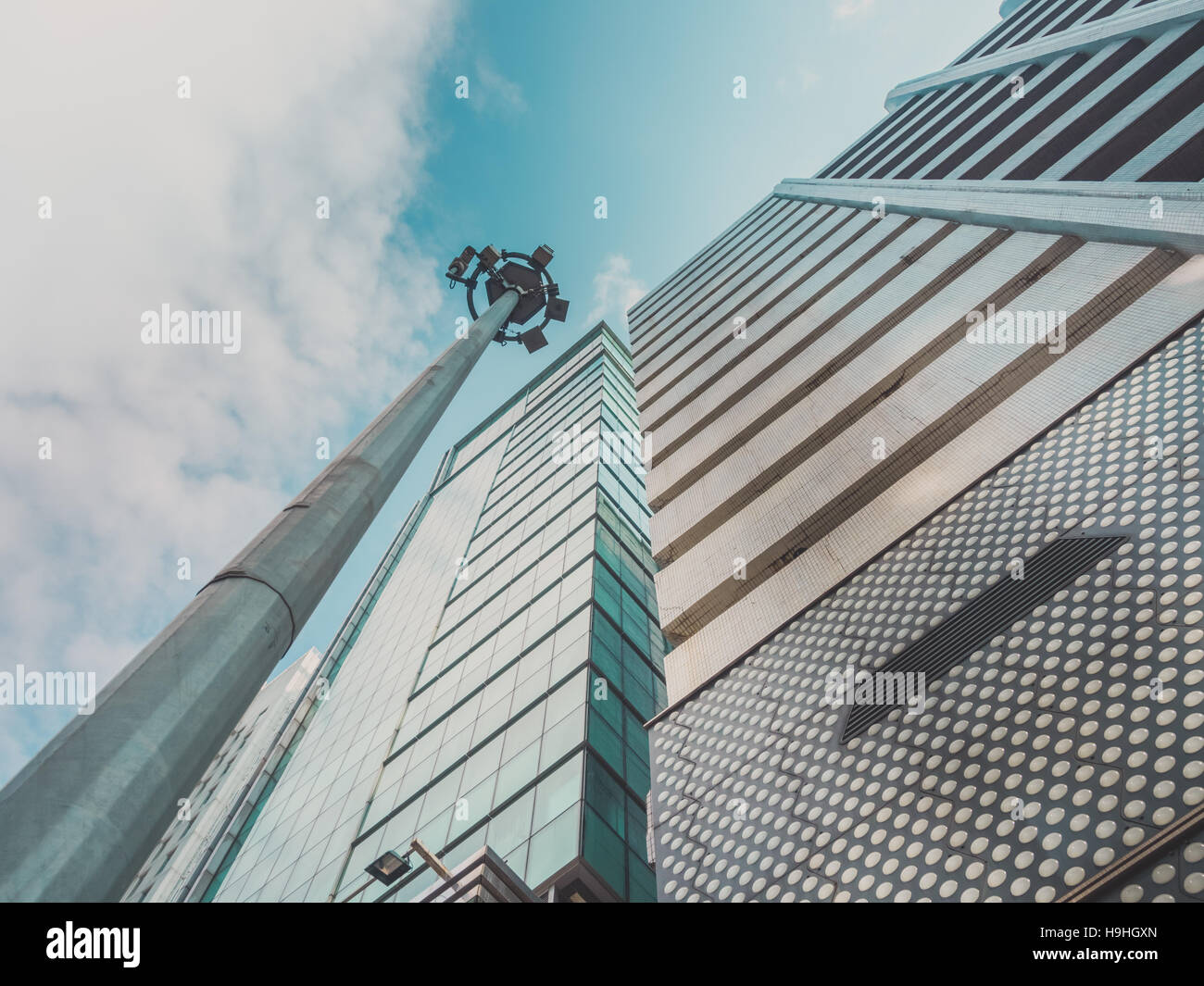 Skyscraper Buildings and Sky View in Big City Stock Photo - Alamy