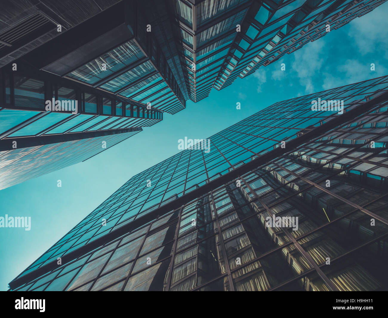 Skyscraper Buildings and Sky View in Big City Stock Photo - Alamy