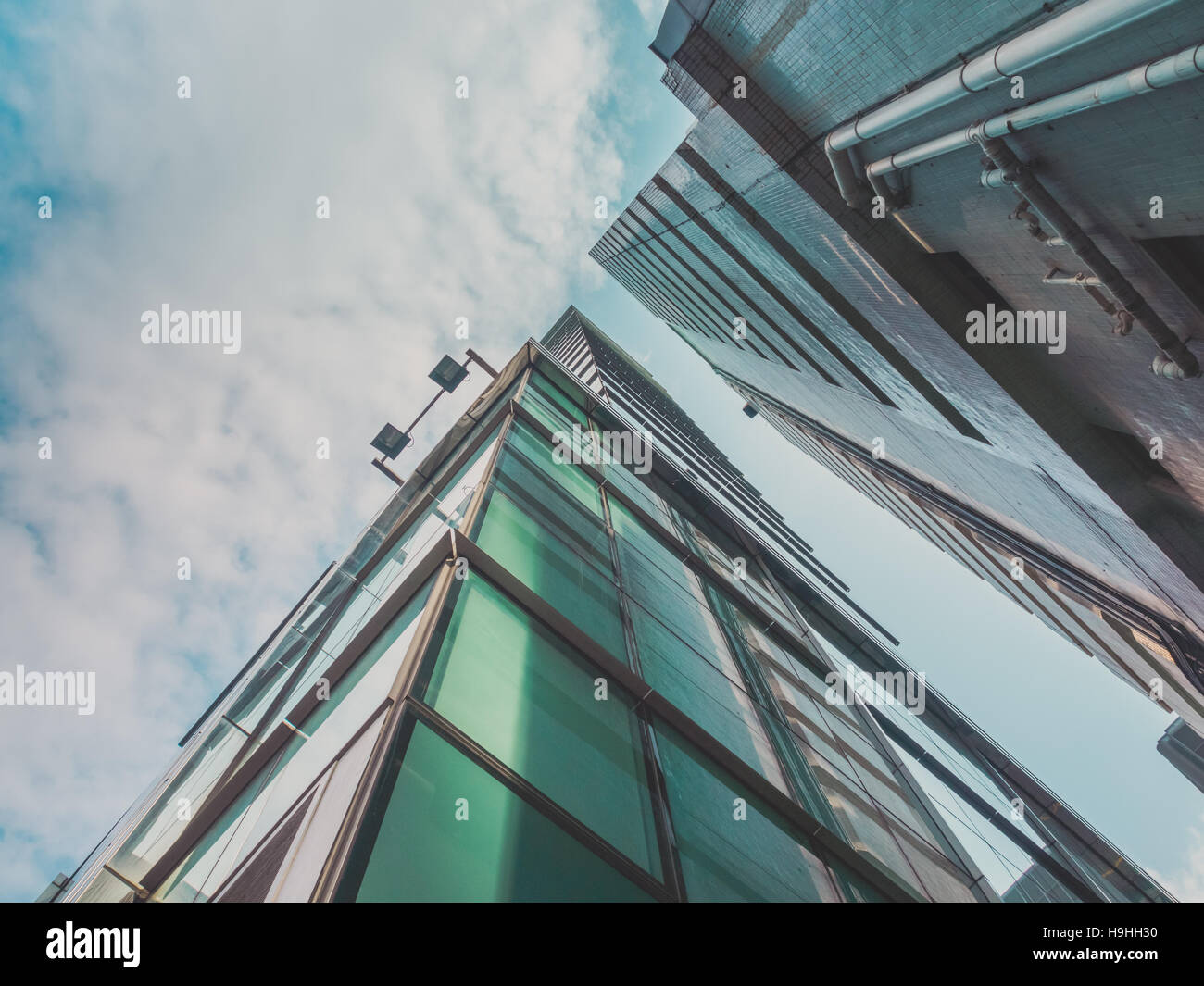 Skyscraper Buildings and Sky View in Big City Stock Photo - Alamy