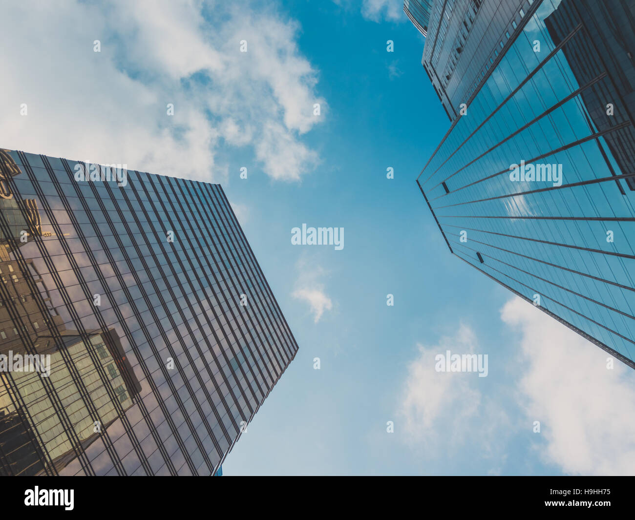 Skyscraper Buildings and Sky View in Big City Stock Photo - Alamy
