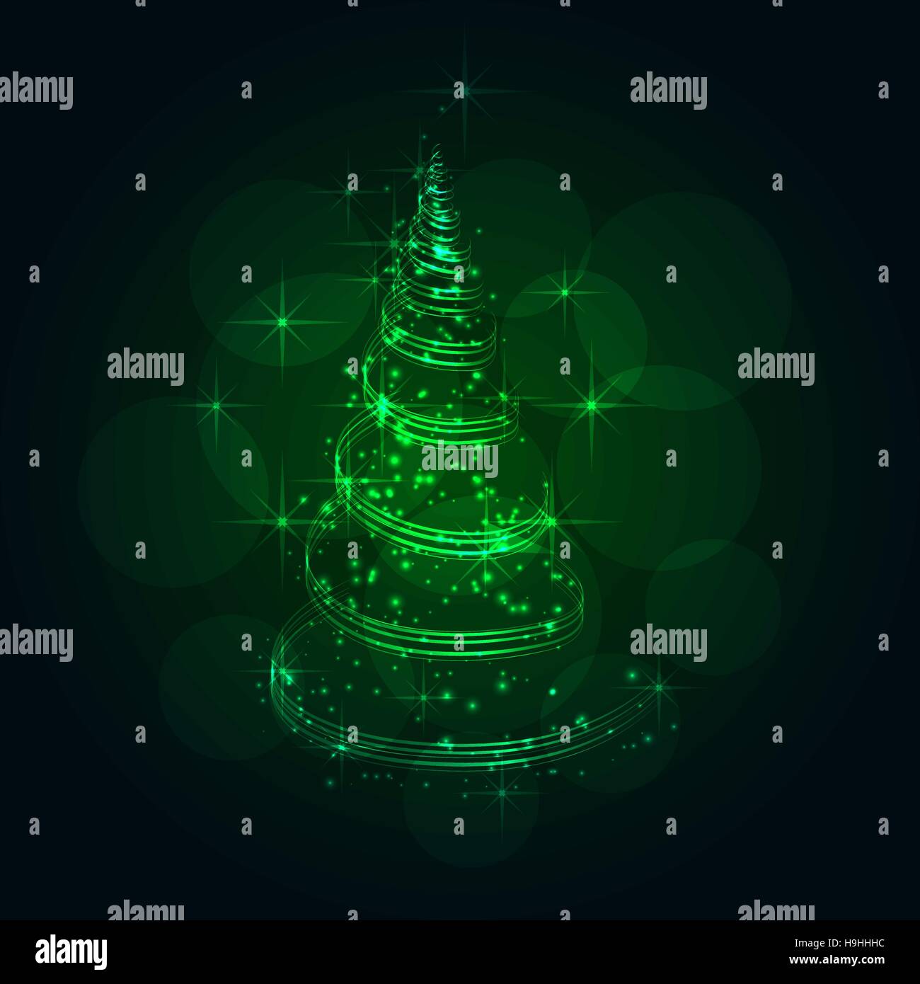 The Magic Christmas Tree Stock Vector Image & Art - Alamy