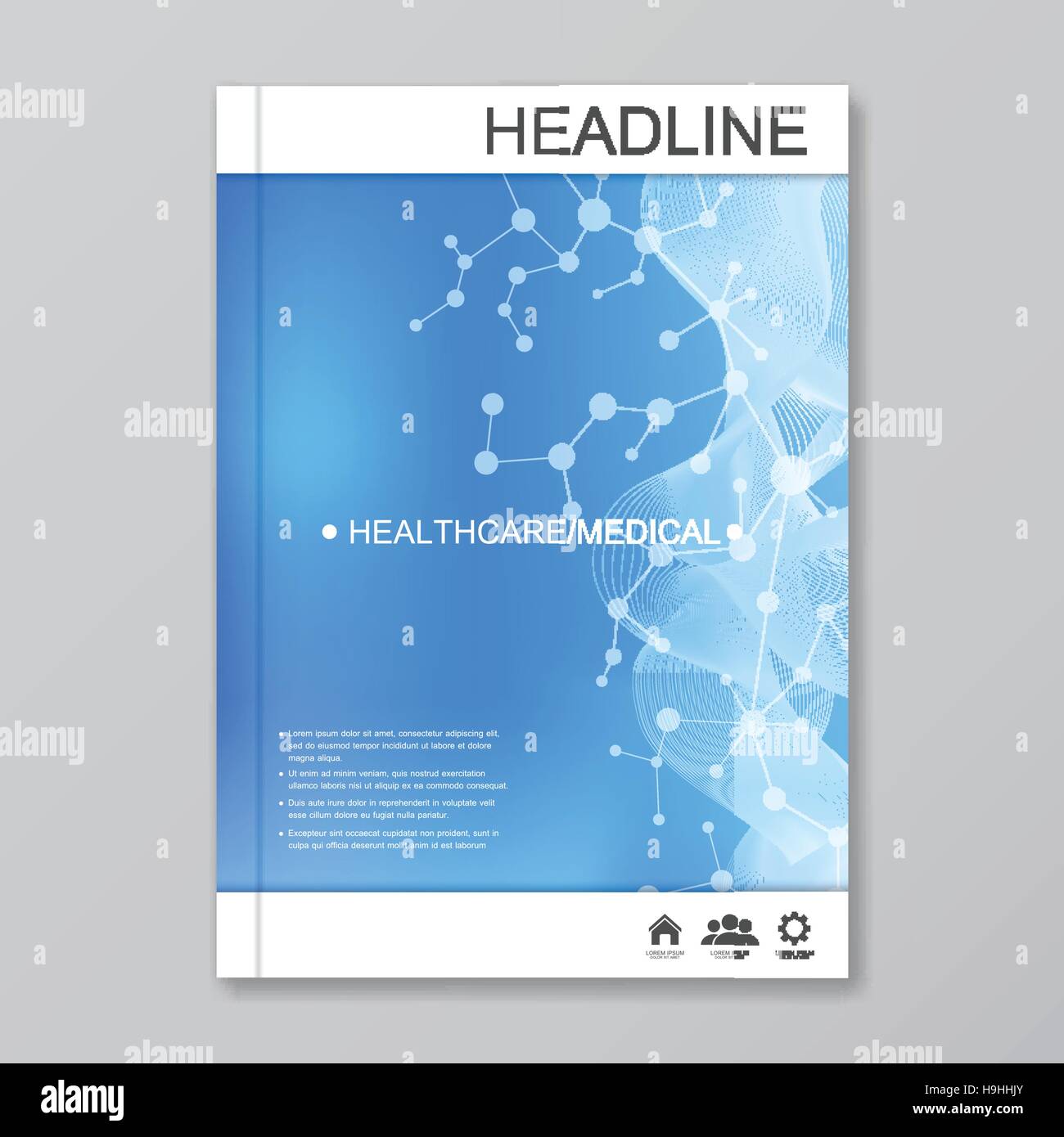 Science vector background. Modern vector templates for brochure, flyer ...