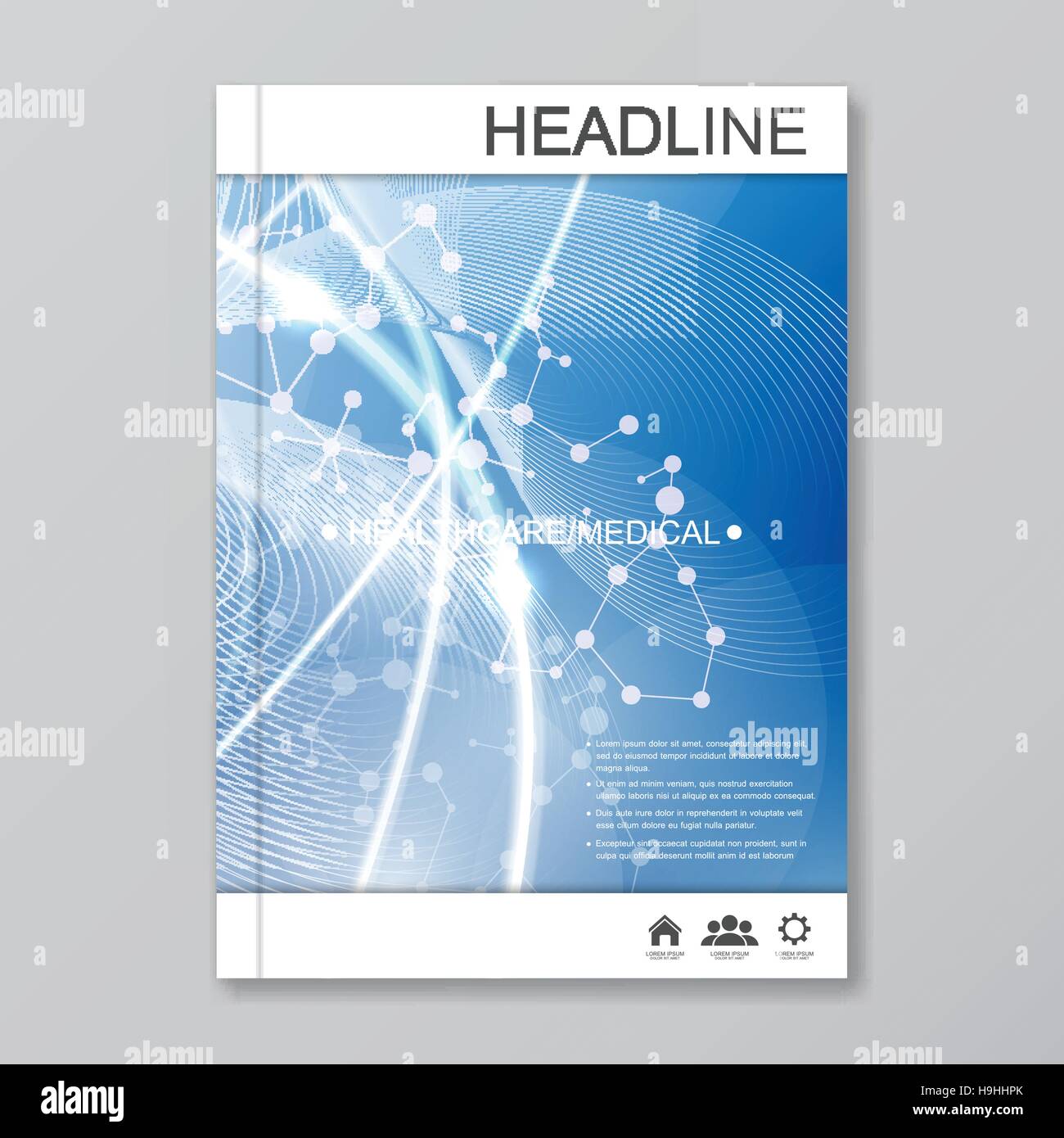 Science vector background. Modern vector templates for brochure, flyer ...